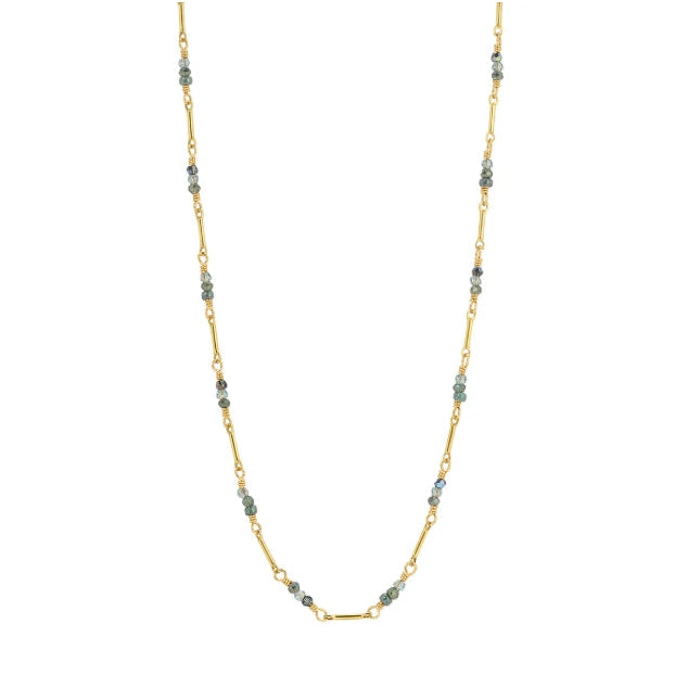 Crystal Dot Dash Necklace – Charde