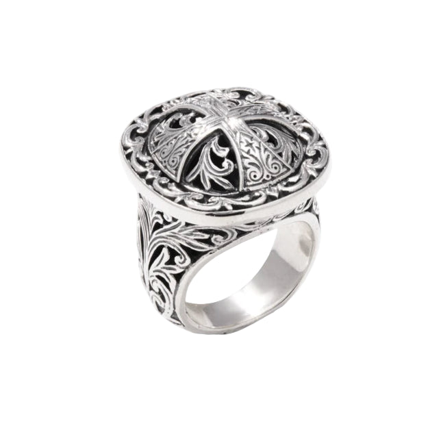 Sterling Silver Cross Ring – Charde